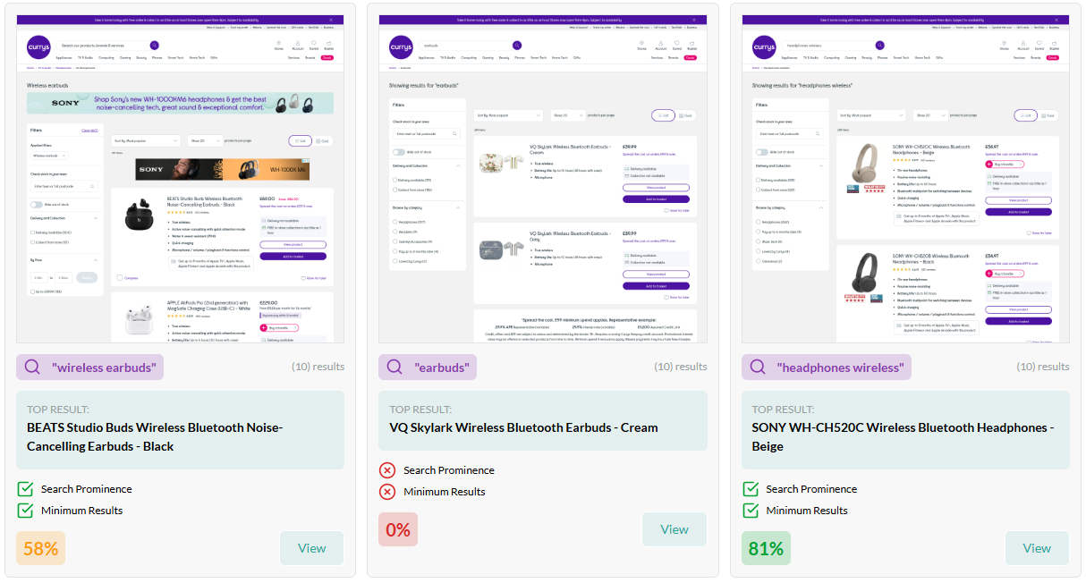 Onsite Search Performance Analytics Software